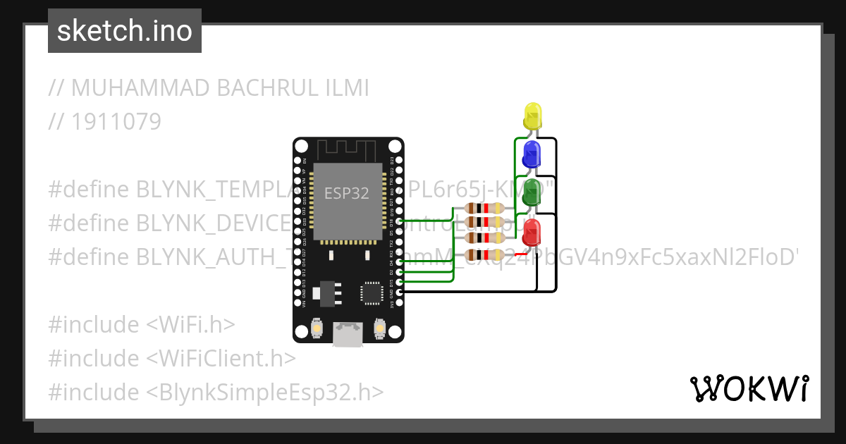 tugas 4 - Wokwi ESP32, STM32, Arduino Simulator