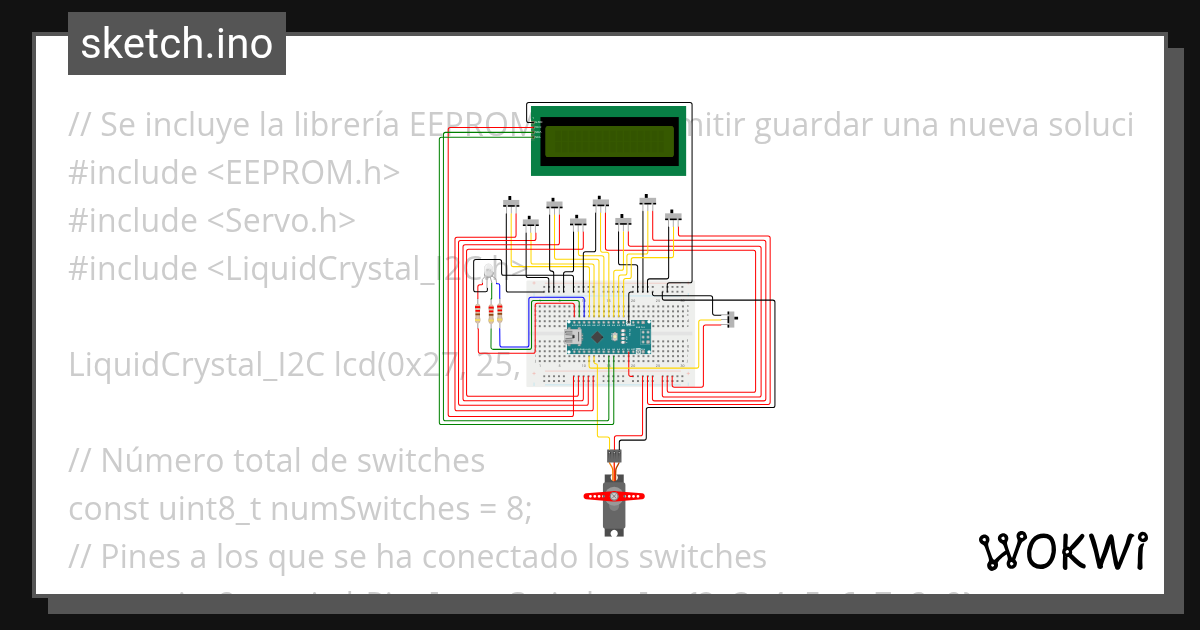 Switch Led Servo Button Custom Wokwi Esp32 Stm32 Arduino Simulator