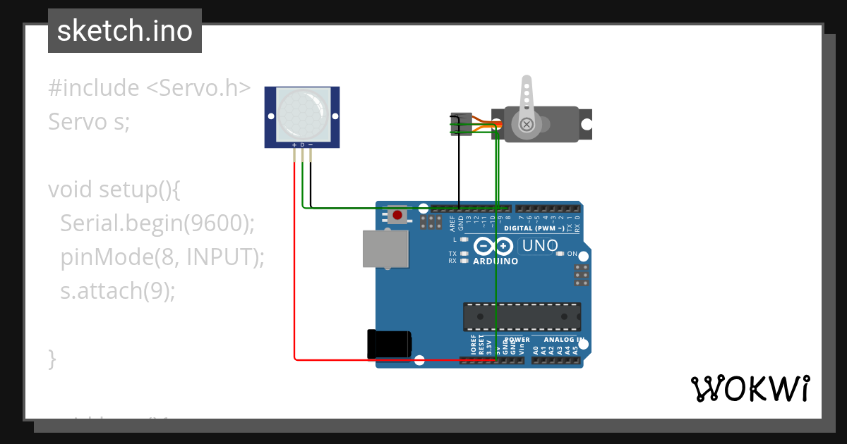 control servo motor with the help of pir motion sensor - Wokwi ESP32 ... control servo motor with the help of pir motion sensor - Wokwi ESP32 ...