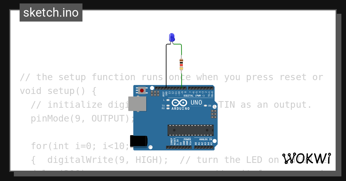 Ciclo For N°1 Wokwi Esp32 Stm32 Arduino Simulator