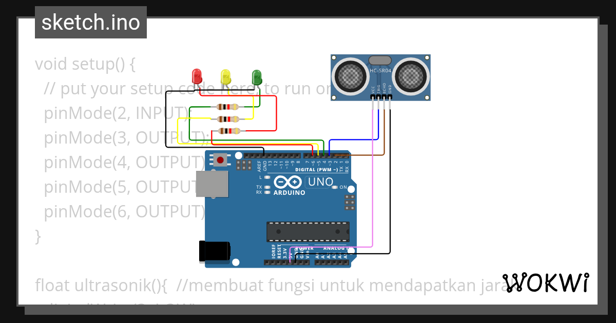 09030582226028_Siti Zulaika_TK2B_Ultrasonik - Wokwi ESP32, STM32, Arduino Simulator