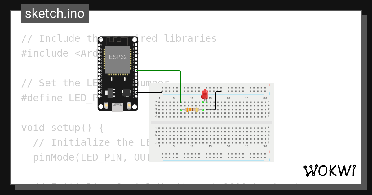 Esp32ledblink Wokwi Esp32 Stm32 Arduino Simulator 4892