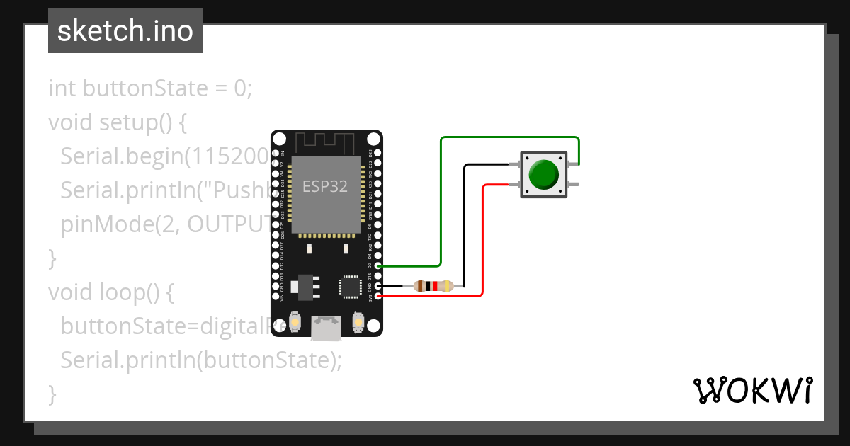 Button Working Wokwi Esp32 Stm32 Arduino Simulator 0477