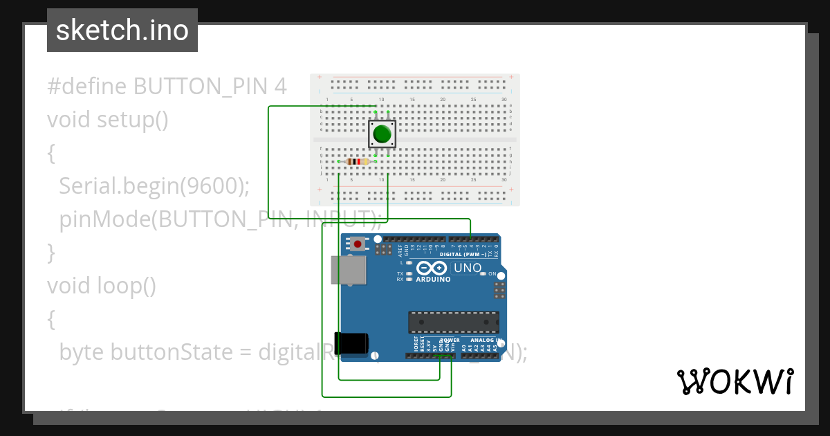 Quinsanospush Buttondown Resistor Wokwi Arduino And Esp32 Simulator 9226