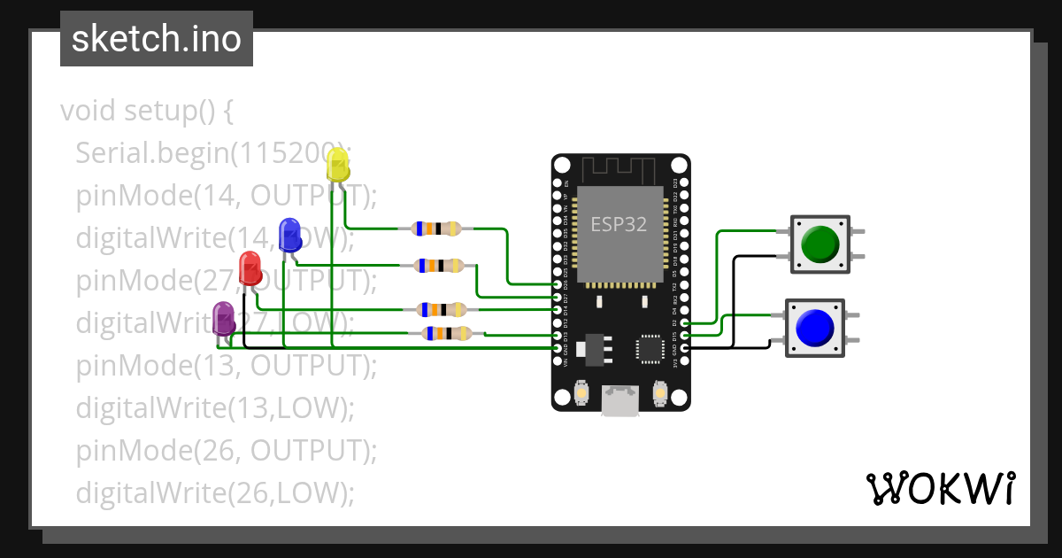proyecto_led - Wokwi ESP32, STM32, Arduino Simulator