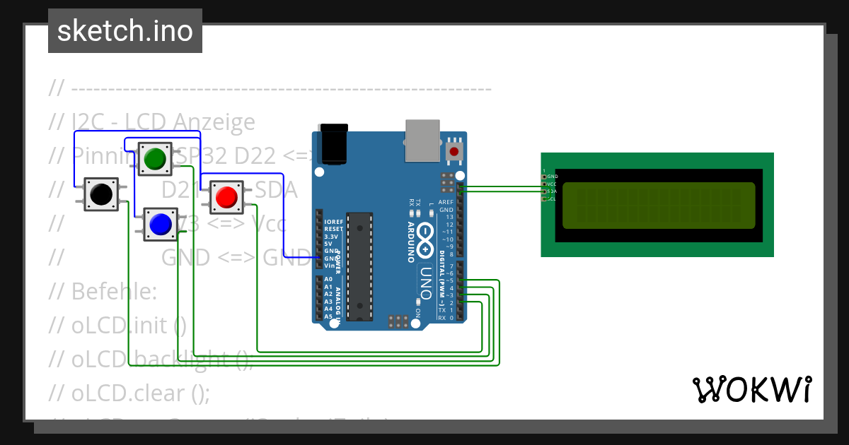 I2c Lcd Uno Wokwi Esp32 Stm32 Arduino Simulator 