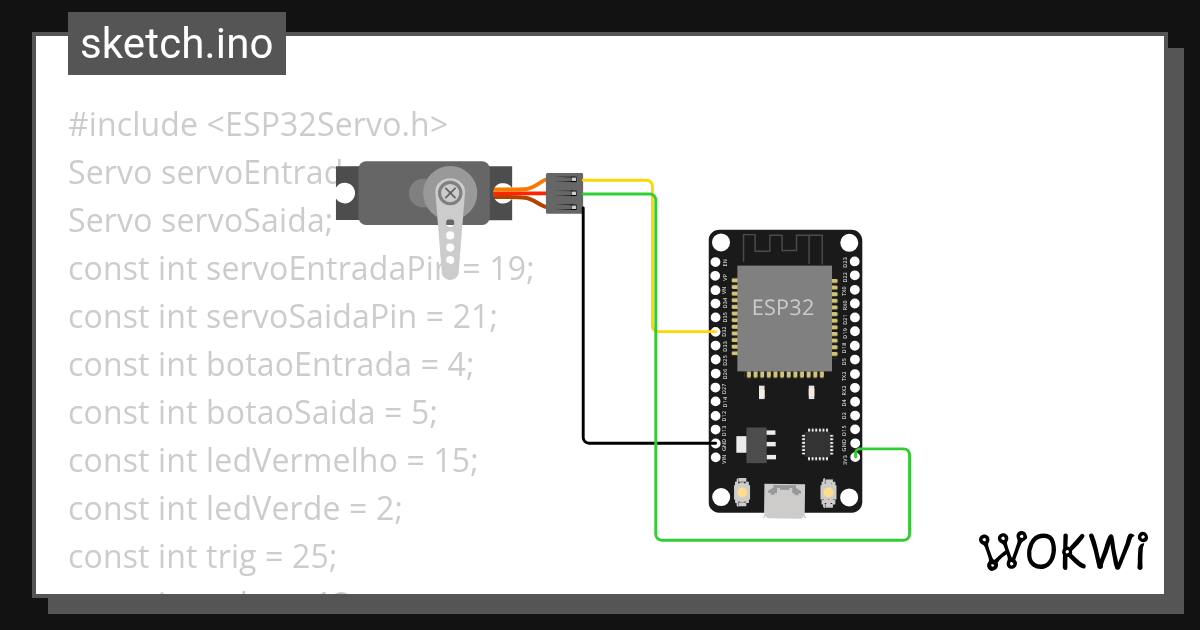 Servo Motor - Wokwi ESP32, STM32, Arduino Simulator
