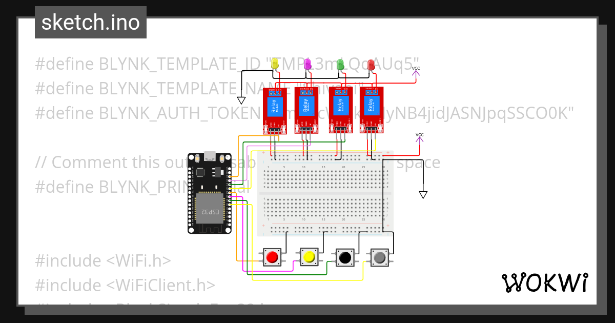 Home Automation System - Wokwi ESP32, STM32, Arduino Simulator