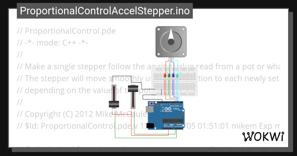 ProportionalControlAccelStepper.ino - Wokwi ESP32, STM32, Arduino Simulator