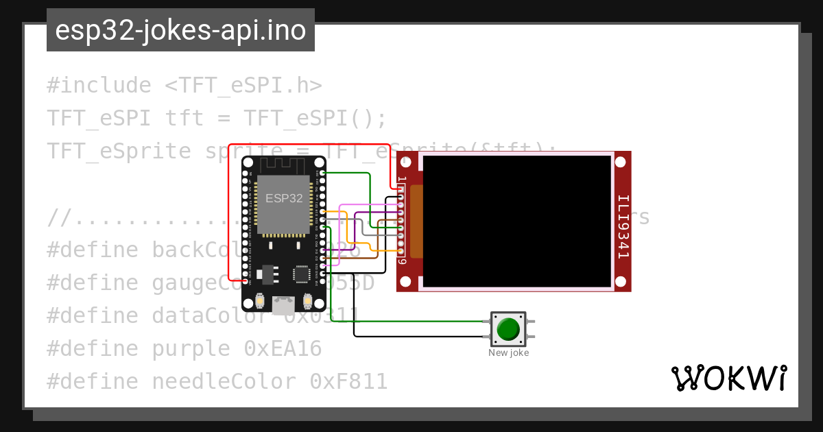 esp32-jokes-api.ino Copy - Wokwi ESP32, STM32, Arduino Simulator esp32-jokes-api.ino Copy - Wokwi ESP32, STM32, Arduino Simulator