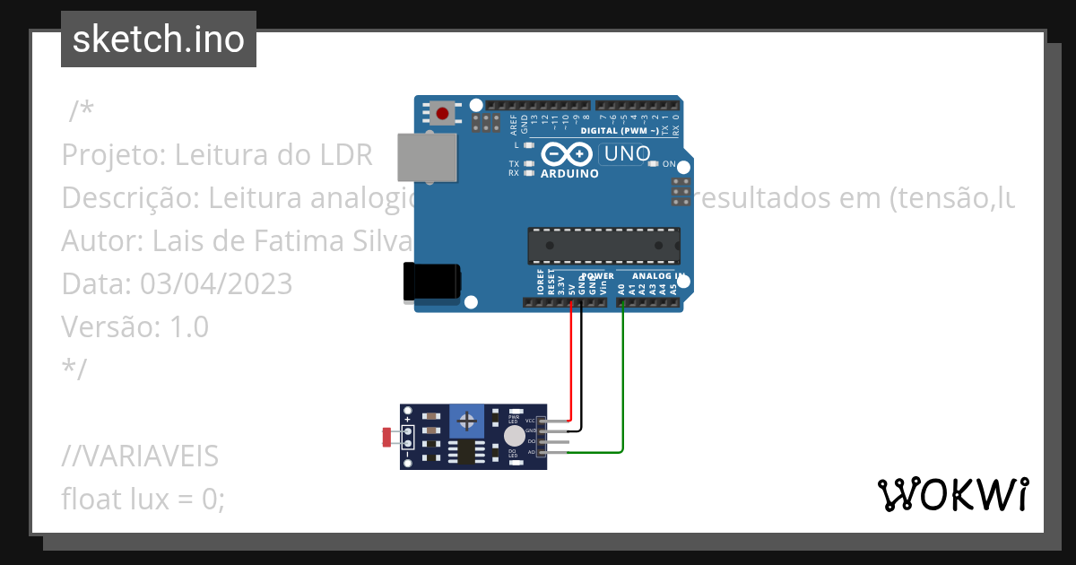 LDR - Wokwi ESP32, STM32, Arduino Simulator LDR - Wokwi ESP32, STM32, Arduino Simulator