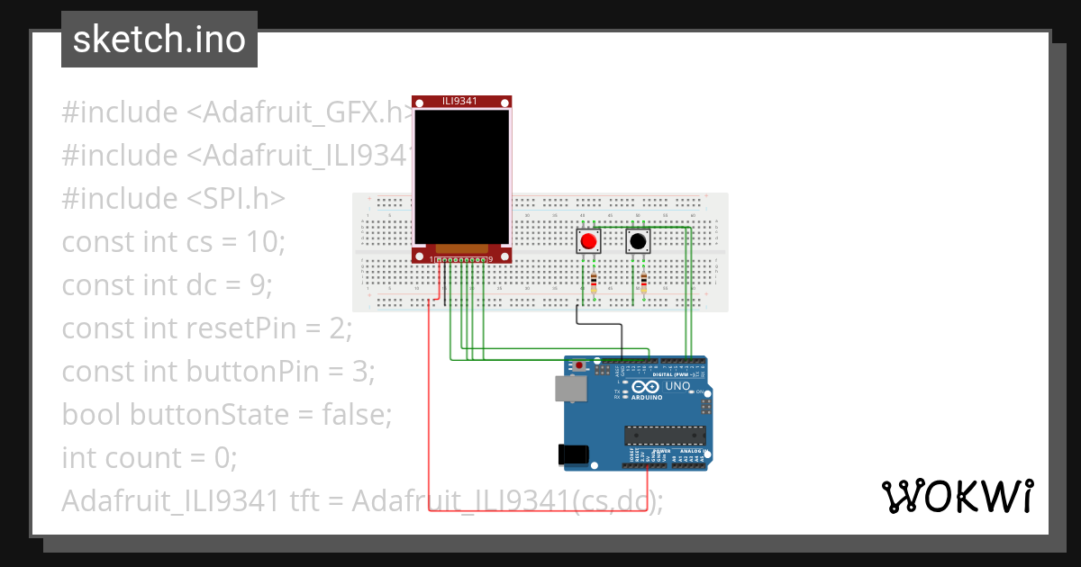 tally counter - Wokwi ESP32, STM32, Arduino Simulator
