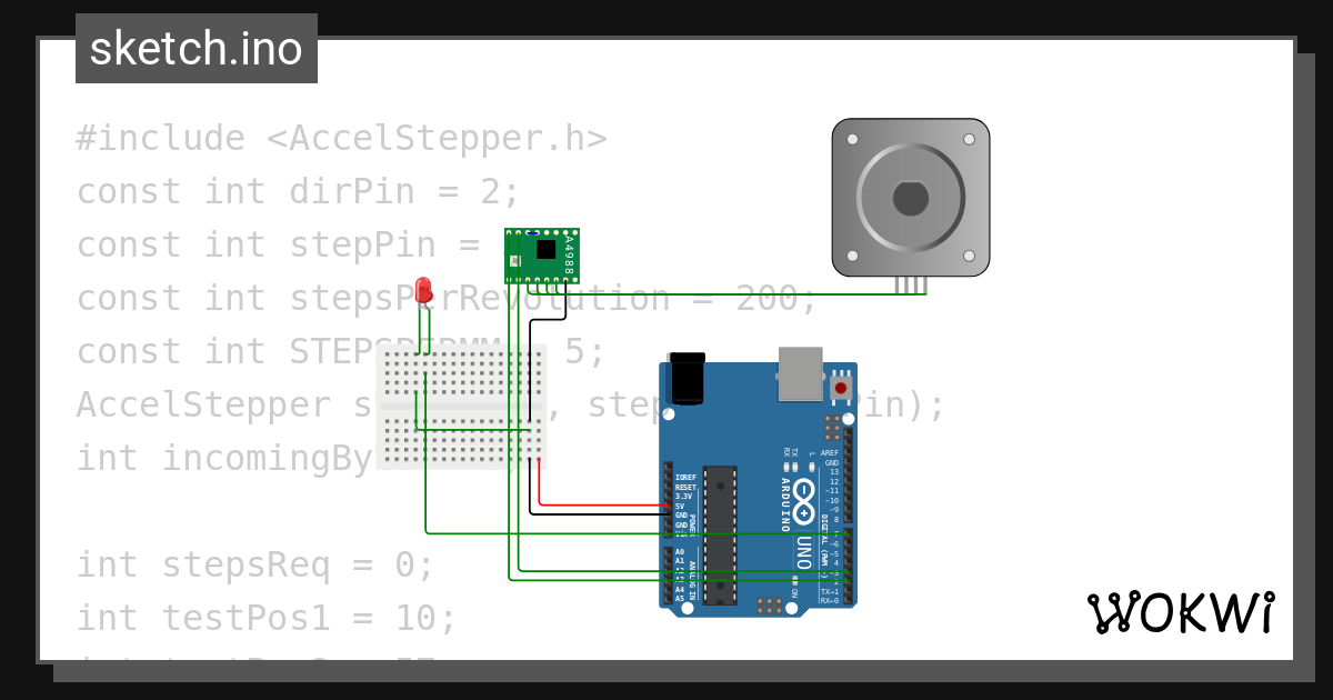 Stepper Test Wokwi Esp32 Stm32 Arduino Simulator 5065