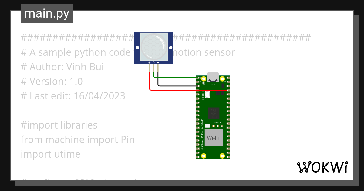 motion-sensor-tut1 - Wokwi ESP32, STM32, Arduino Simulator