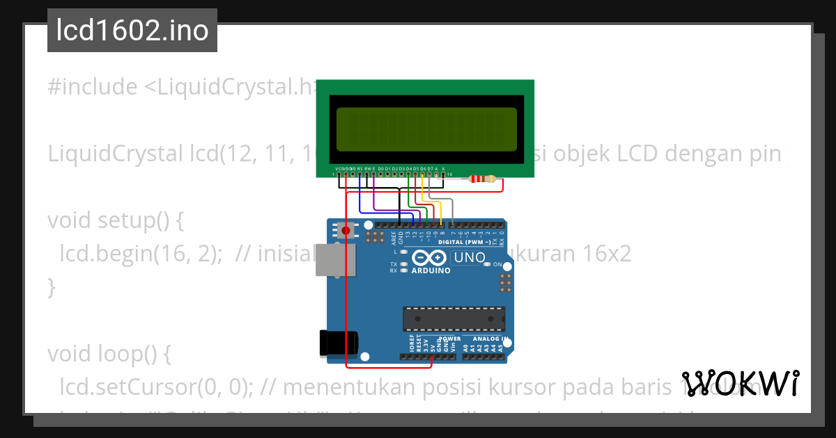 simulasi menggunakan lcd Copy - Wokwi ESP32, STM32, Arduino Simulator