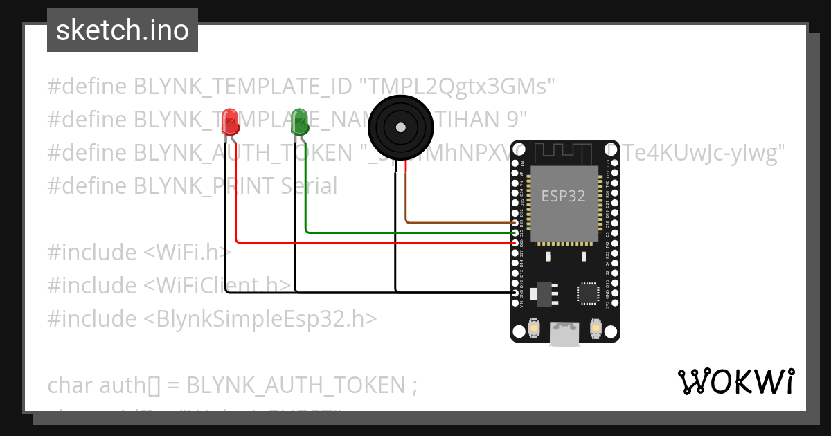 LATIHAN 9 - Wokwi ESP32, STM32, Arduino Simulator