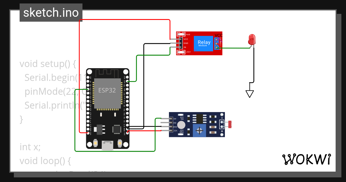 LDR - Wokwi ESP32, STM32, Arduino Simulator