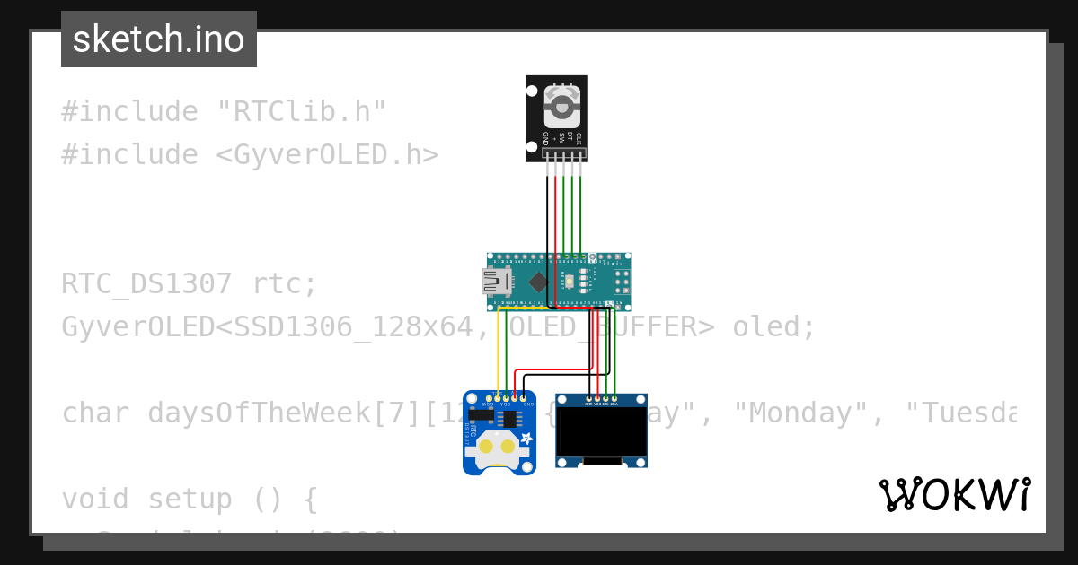 Rtc Oled Wokwi Esp32 Stm32 Arduino Simulator