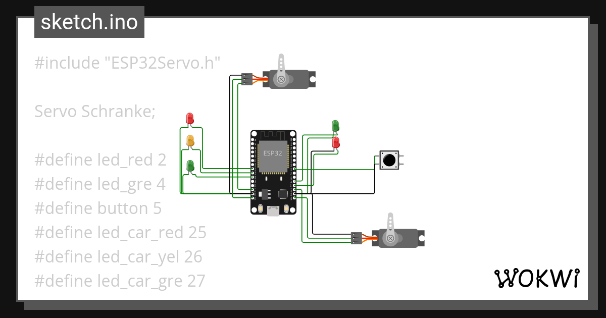 Ampel Wokwi Esp32 Stm32 Arduino Simulator 