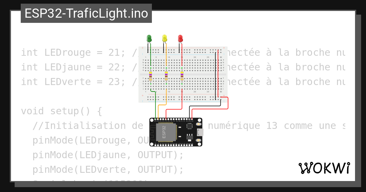 Esp32 Traficlight Wokwi Esp32 Stm32 Arduino Simulator 9279