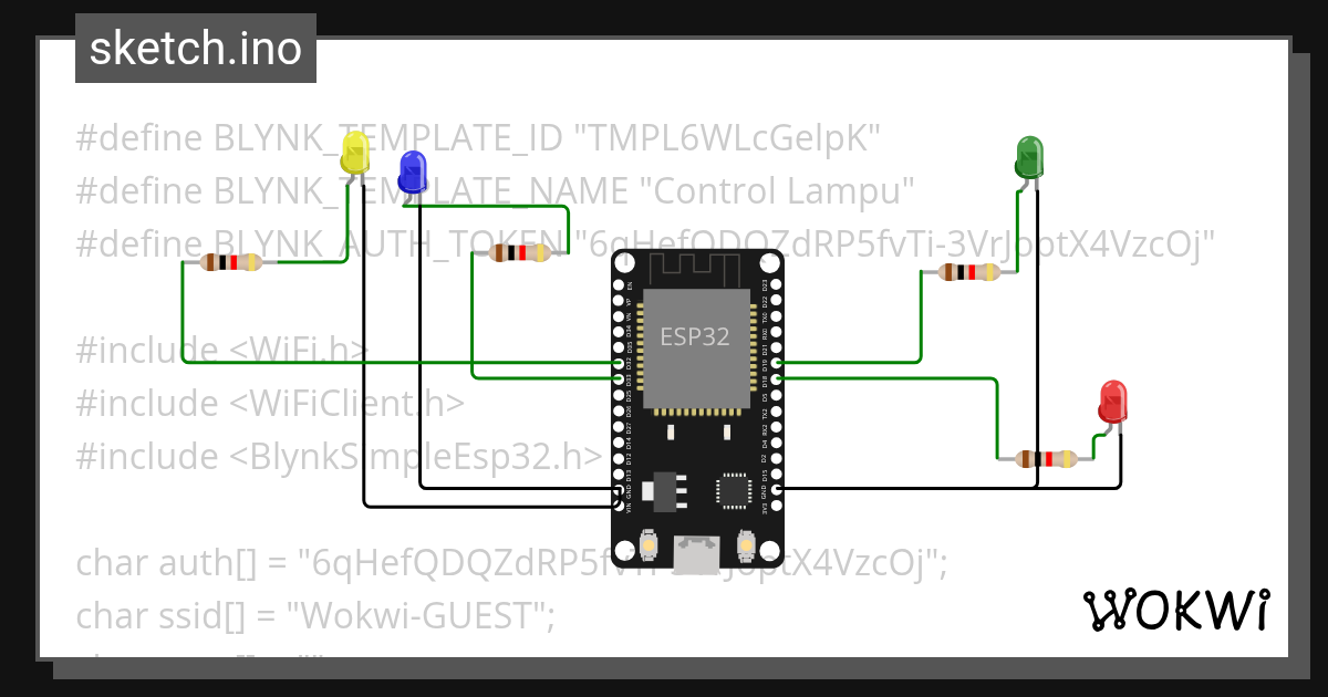 Sayid Ridho - 2011020 (Tugas 4) - Wokwi ESP32, STM32, Arduino Simulator