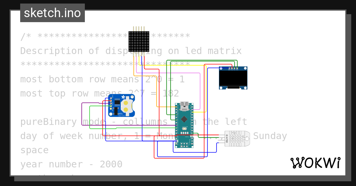 Arduino Binary Clock Wokwi Esp32 Stm32 Arduino Simulator 8915