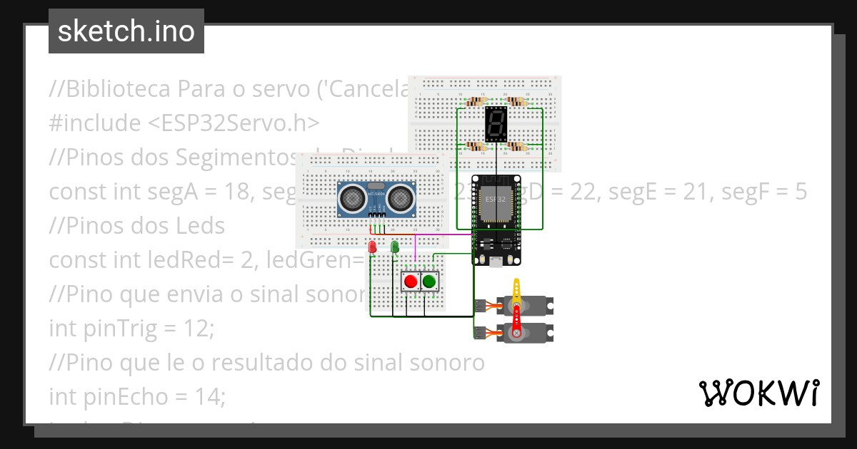 Projeto 3 50% - Wokwi ESP32, STM32, Arduino Simulator