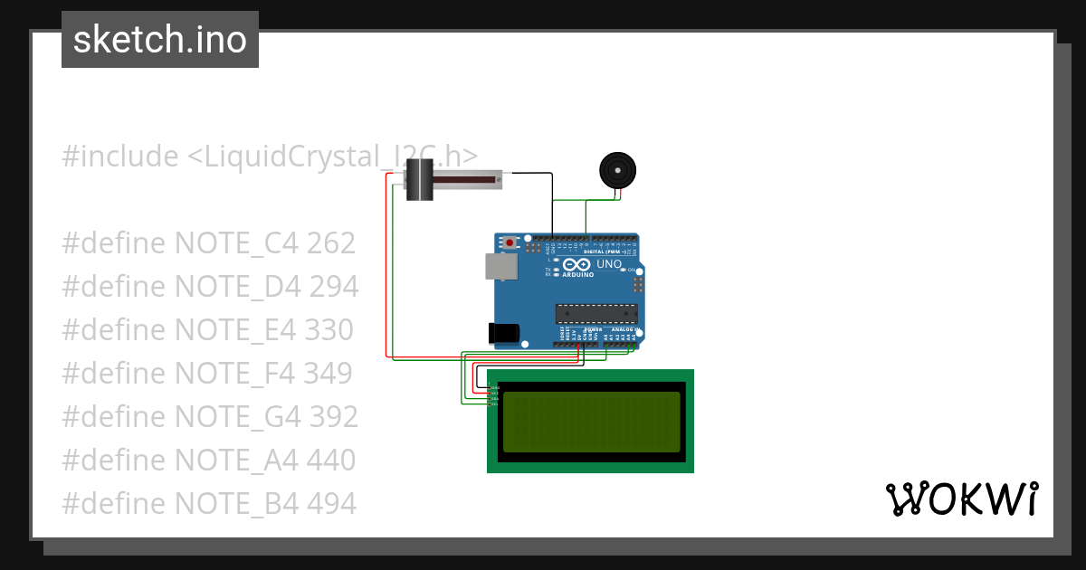 week 4, buzzers and arrays - Wokwi ESP32, STM32, Arduino Simulator