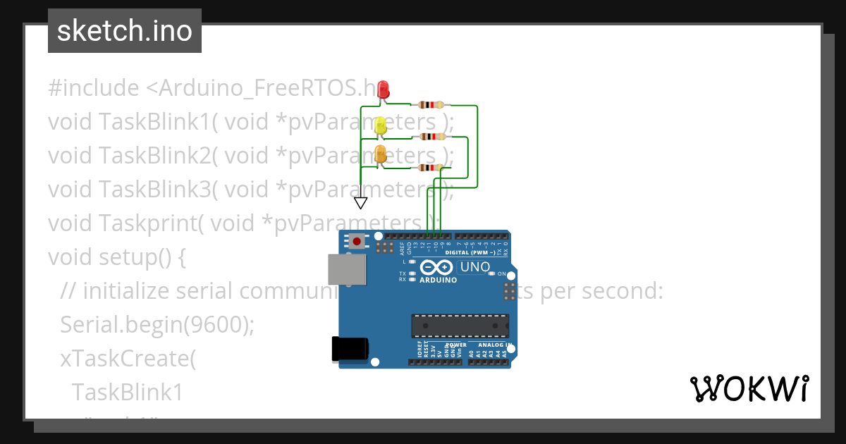 DenGiaoThong - Wokwi ESP32, STM32, Arduino Simulator