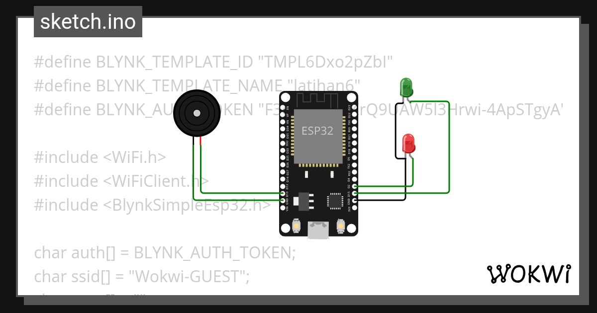 latihan6 - Wokwi ESP32, STM32, Arduino Simulator