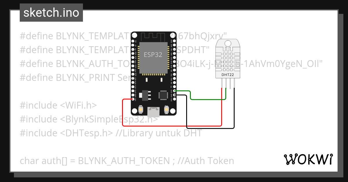 blynk dht22.ino - Wokwi ESP32, STM32, Arduino Simulator