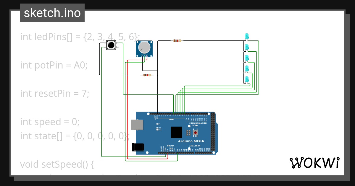 Potenciometr Snow Wokwi Esp32 Stm32 Arduino Simulator 8427