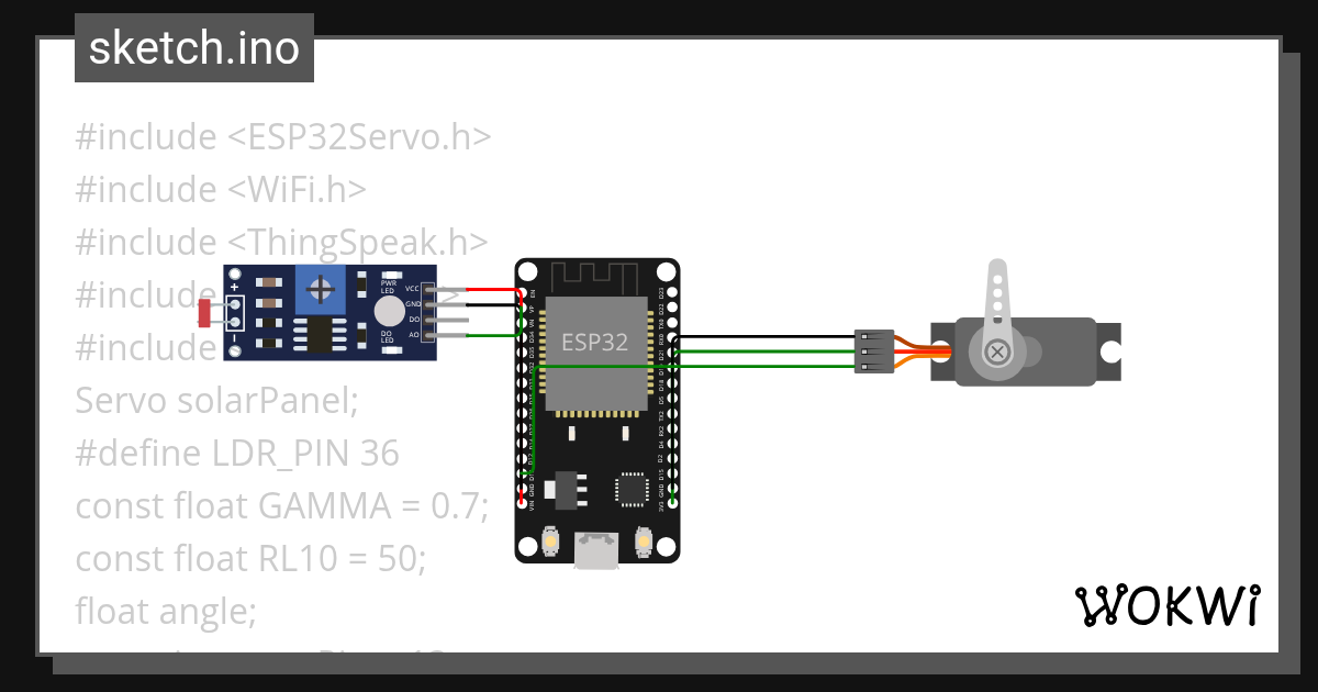 Solar Wokwi Esp32 Stm32 Arduino Simulator 