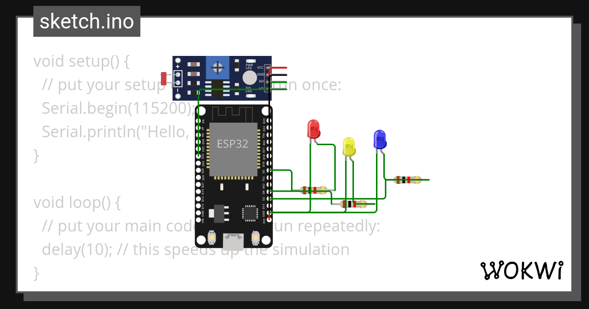 Abinesh - Wokwi ESP32, STM32, Arduino Simulator