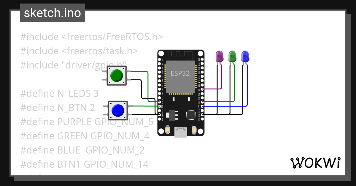 Lab3 Parte 2 V6 Wokwi Esp32 Stm32 Arduino Simulator 