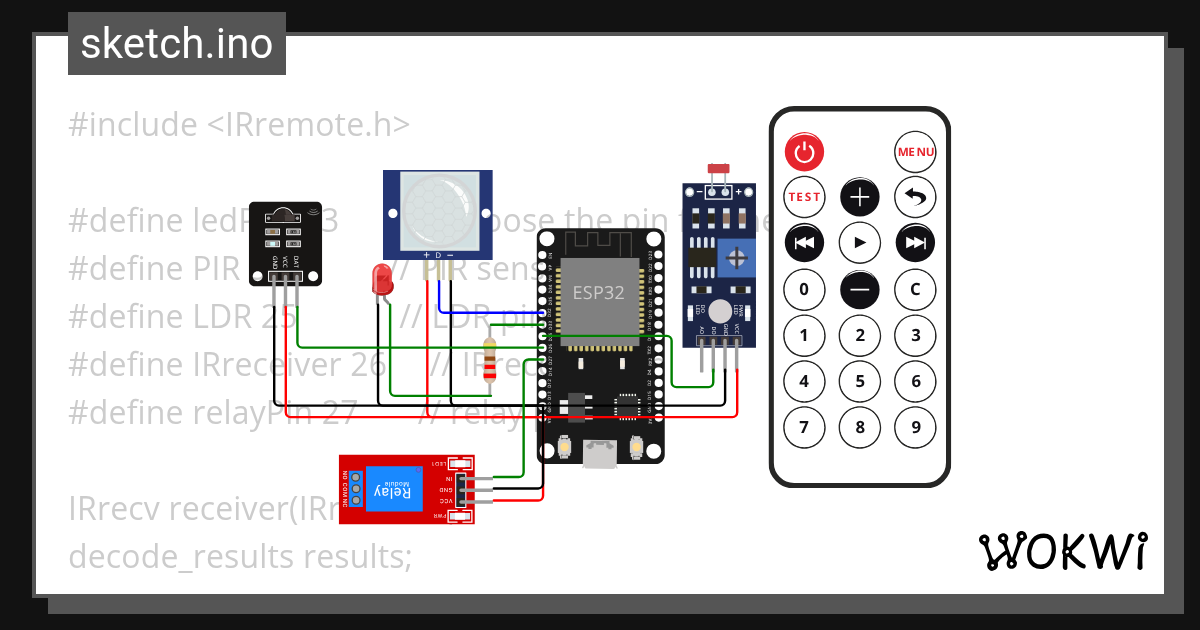 EDR Final Project with relay - Wokwi ESP32, STM32, Arduino Simulator