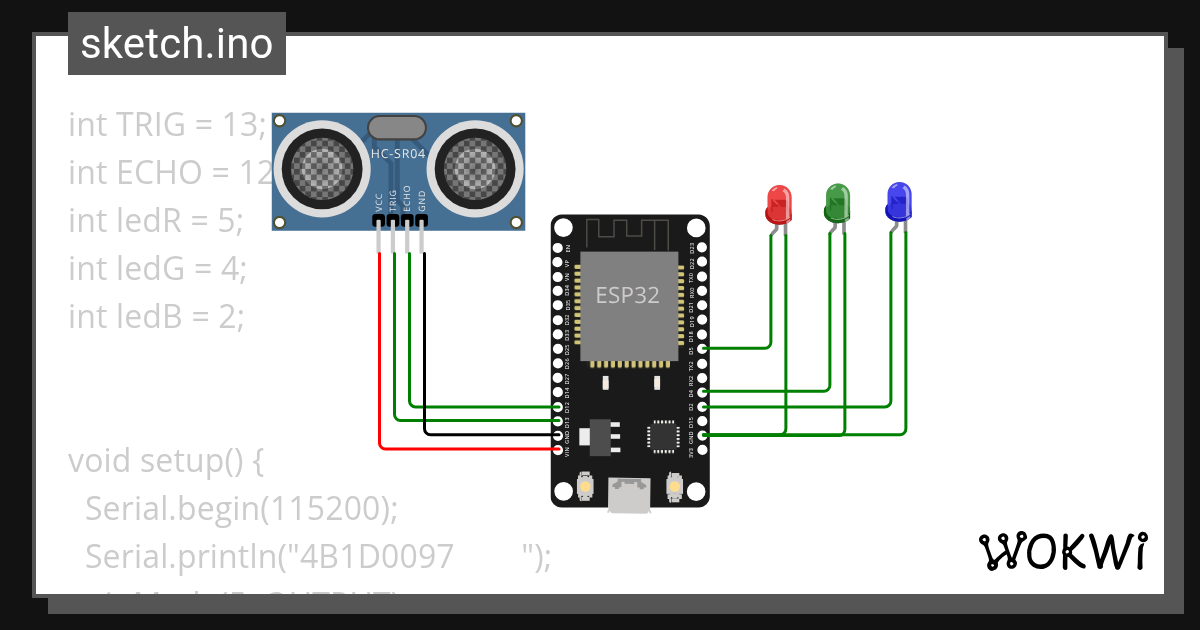 0418練習 Wokwi Esp32 Stm32 Arduino Simulator 