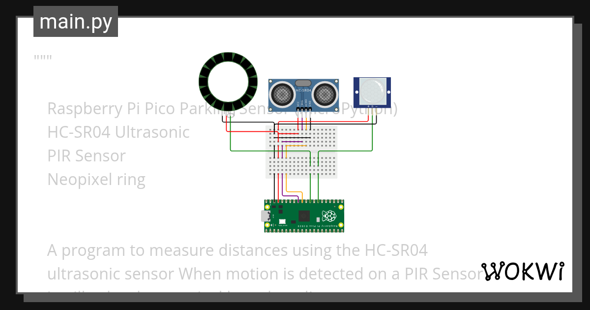 Parkingsensor Micropython Wokwi Esp32 Stm32 Arduino Simulator