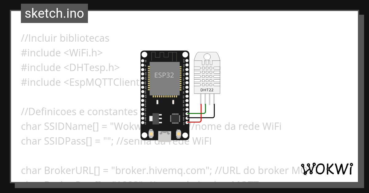 MQTT-Publish - Wokwi ESP32, STM32, Arduino Simulator