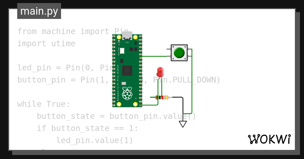 Activar Led Wokwi Esp32 Stm32 Arduino Simulator 3891