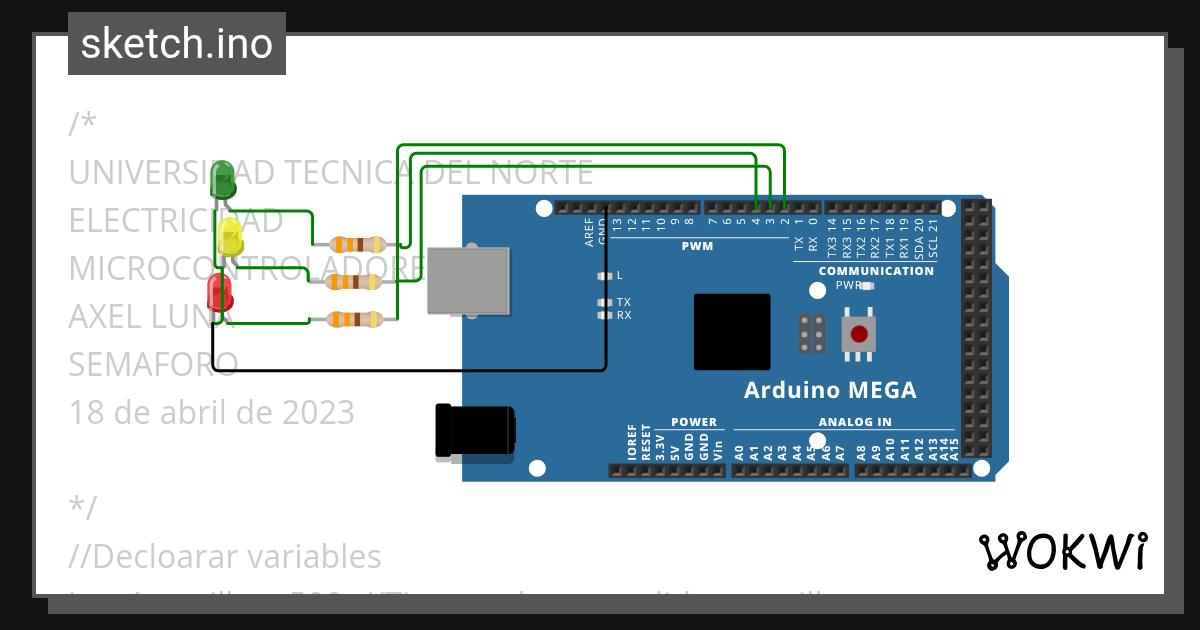Semaforo Wokwi Esp32 Stm32 Arduino Simulator