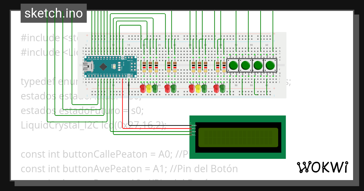Proyecto 1 ED - Wokwi ESP32, STM32, Arduino Simulator