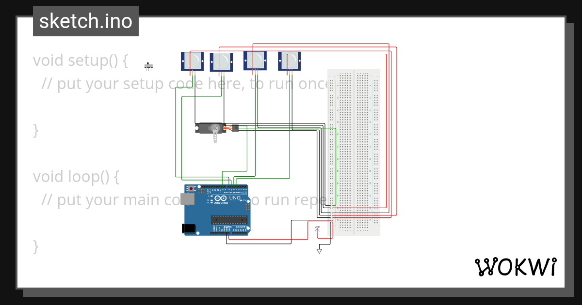 breadboard pir - Wokwi ESP32, STM32, Arduino Simulator