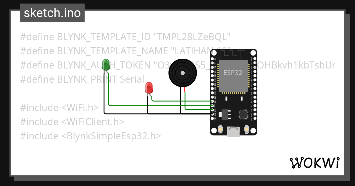 Latihan 10 - Wokwi ESP32, STM32, Arduino Simulator