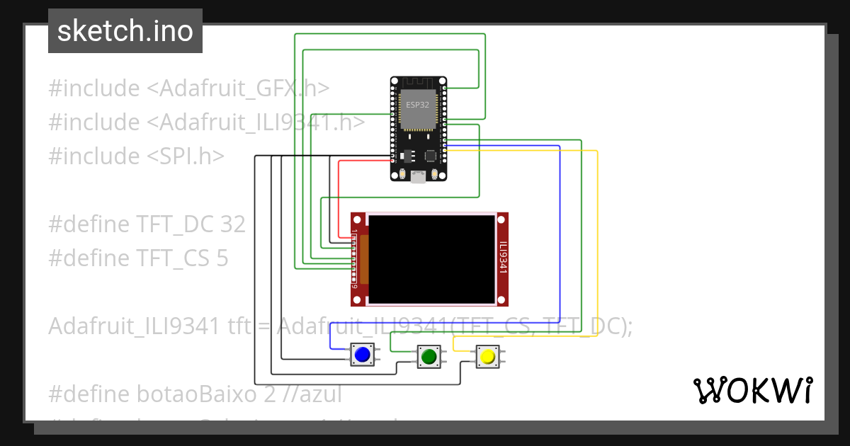 PROJETO ELTRÔNICA - Wokwi ESP32, STM32, Arduino Simulator