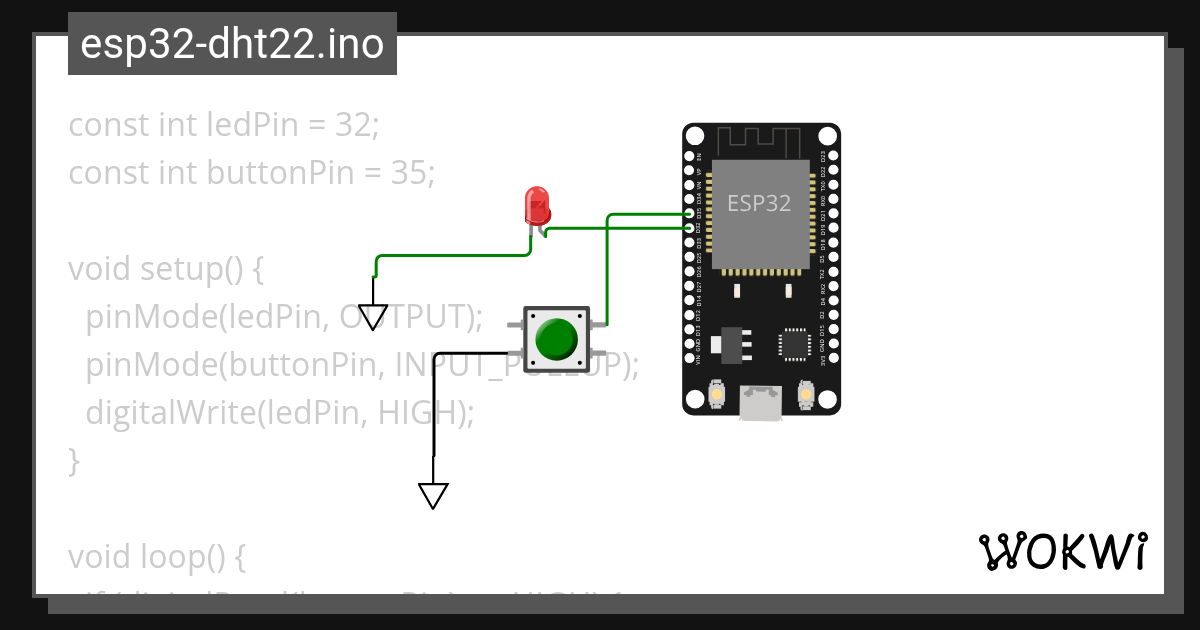 Ejemplo Pulsador Wokwi Esp32 Stm32 Arduino Simulator 1631