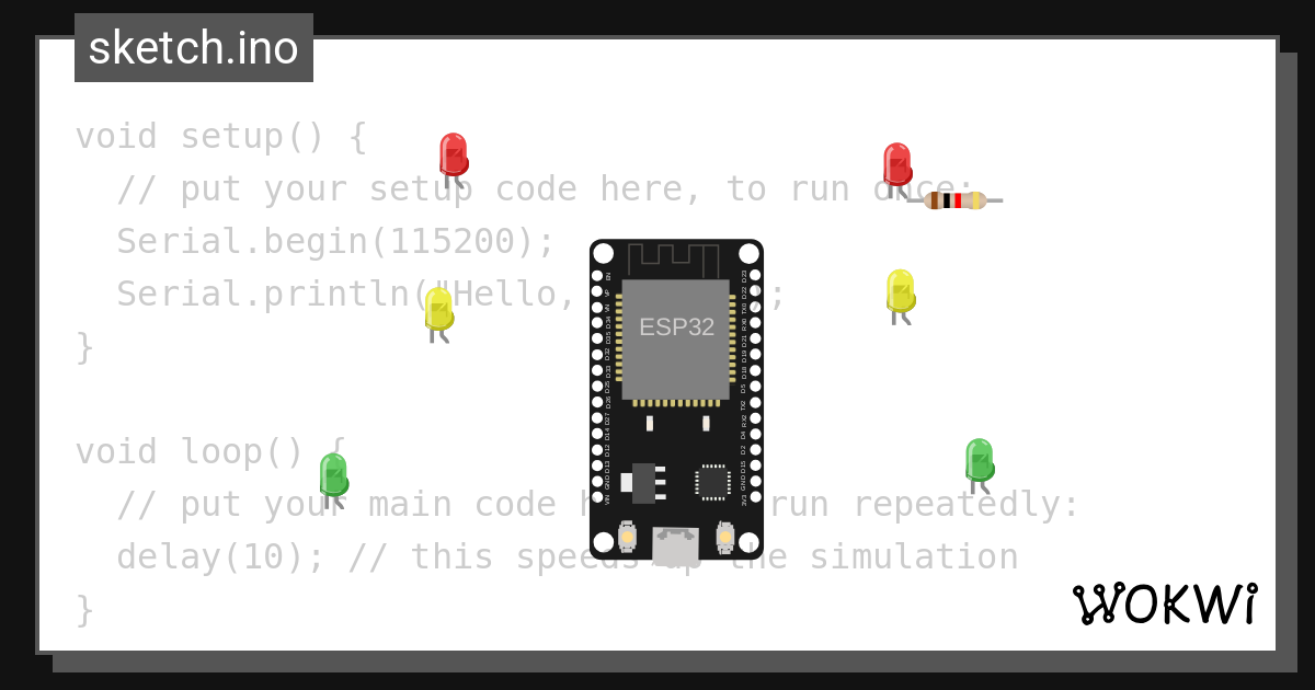 Semaforo Wokwi Esp32 Stm32 Arduino Simulator 1413