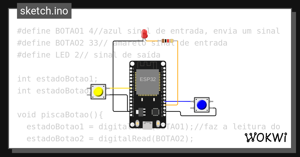 Capacitação Esp32 Wokwi Esp32 Stm32 Arduino Simulator