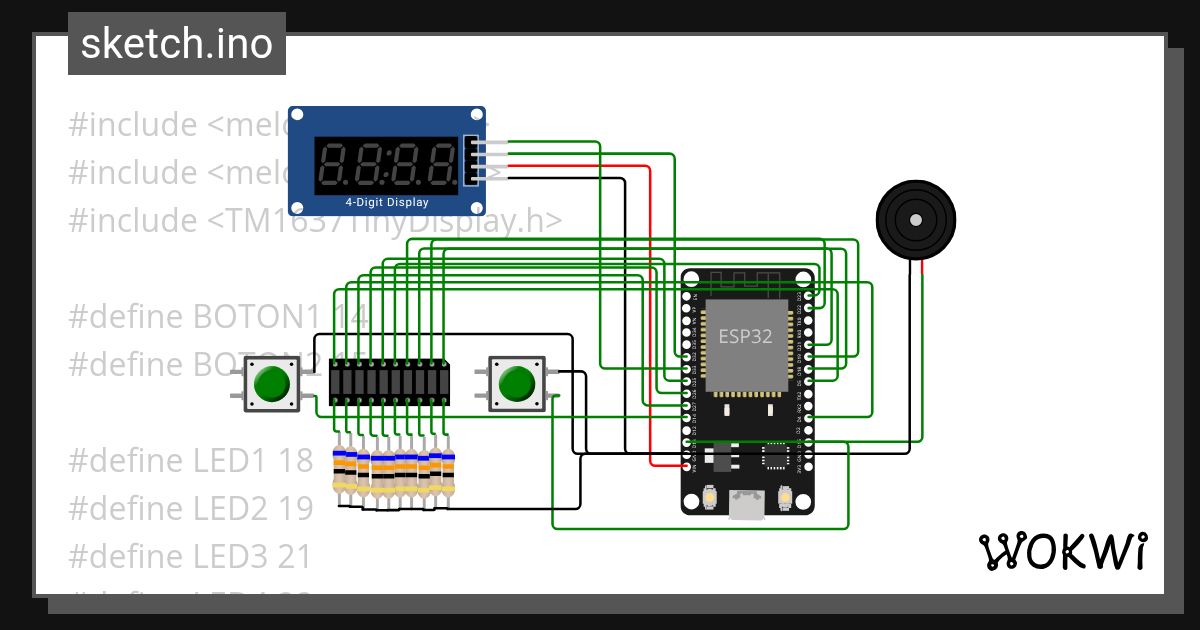 Ping Pong Wokwi Esp32 Stm32 Arduino Simulator 