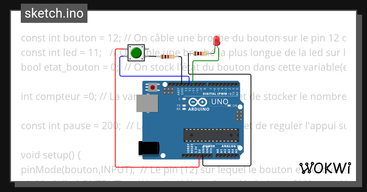 front montant - Wokwi ESP32, STM32, Arduino Simulator